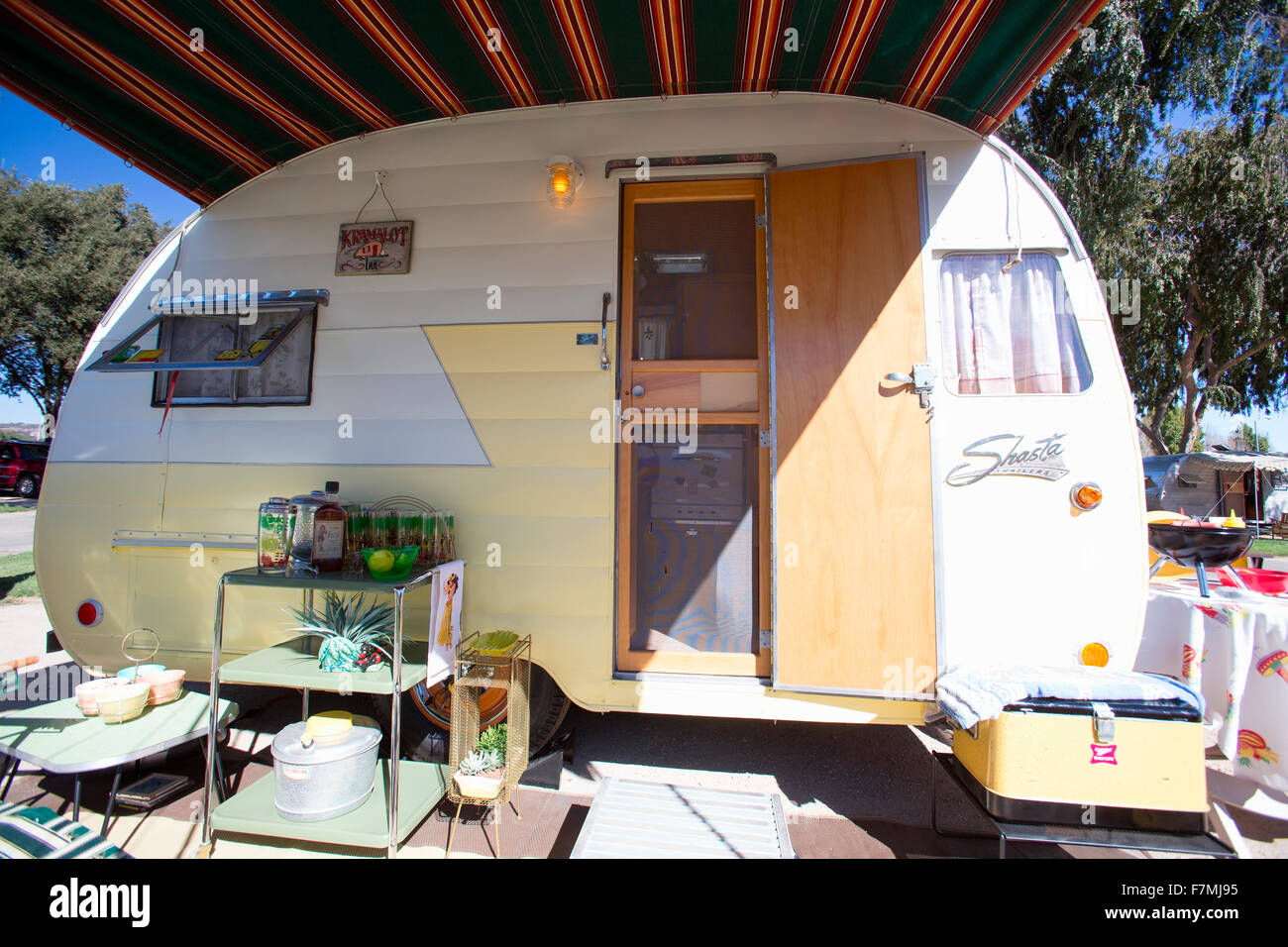 Exterior view of Vintage Shasta Trailer at the 4th Annual Vintage ...