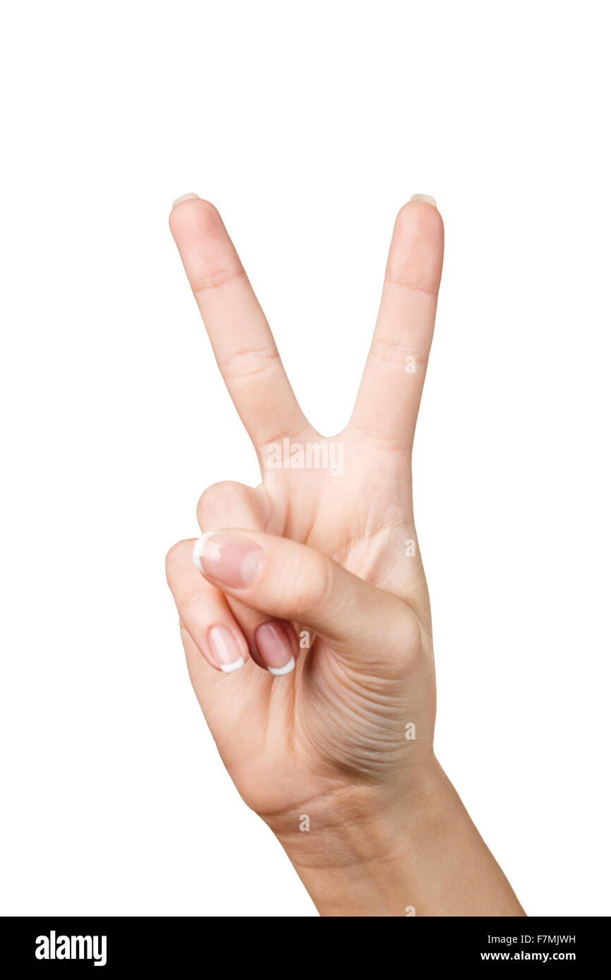 Finger signal hi-res stock photography and images - Alamy
