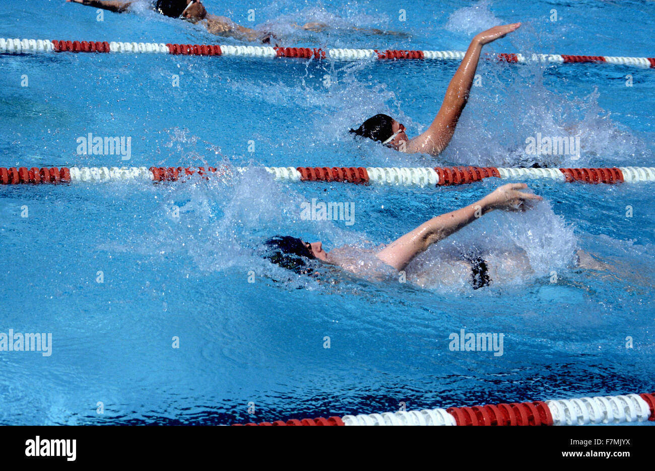 swimmers at a swim meet Stock Photo - Alamy