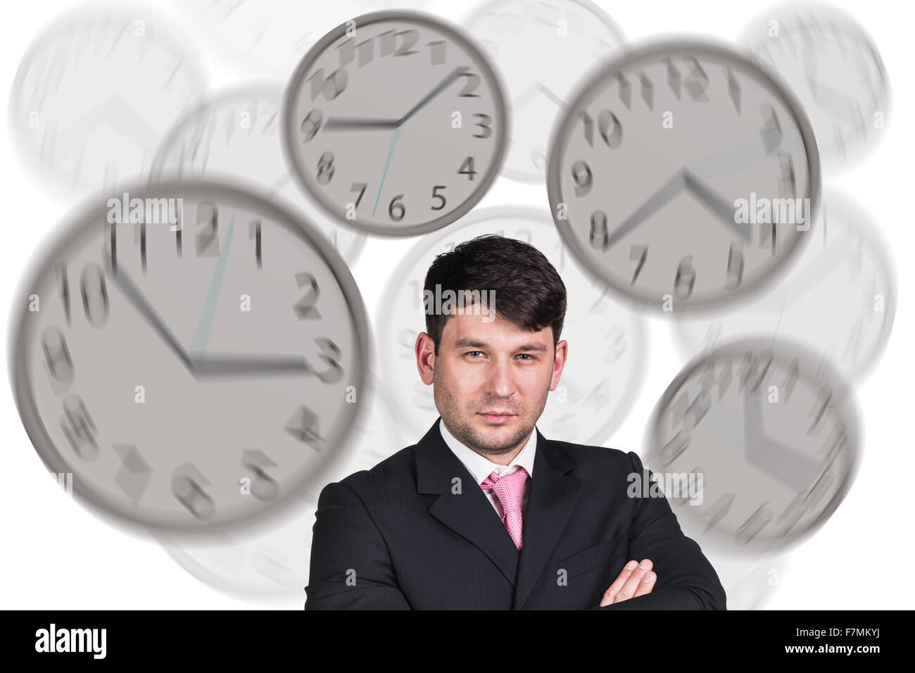 Woman with big clocks hi-res stock photography and images - Alamy