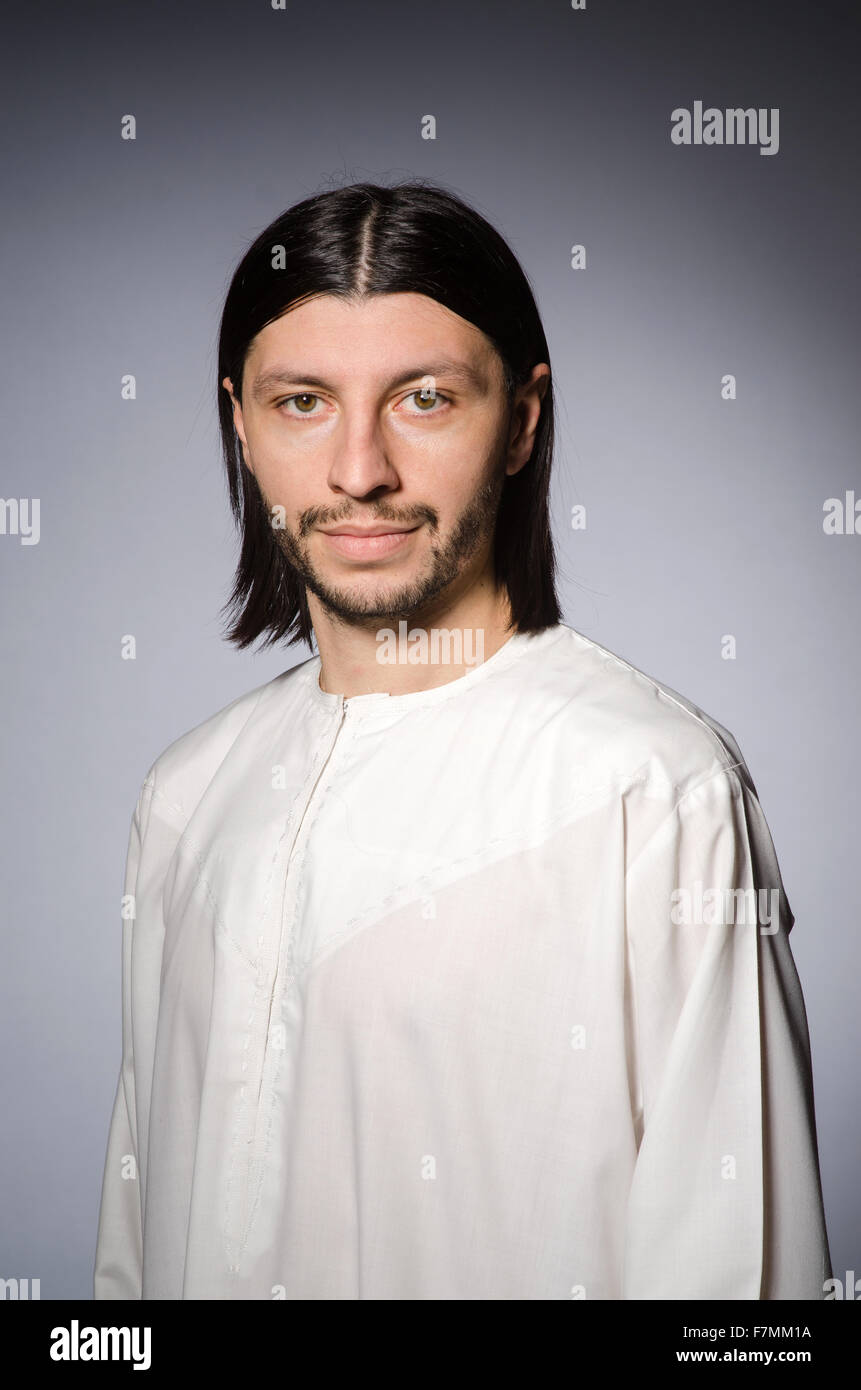 Priest man in religious concept Stock Photo - Alamy