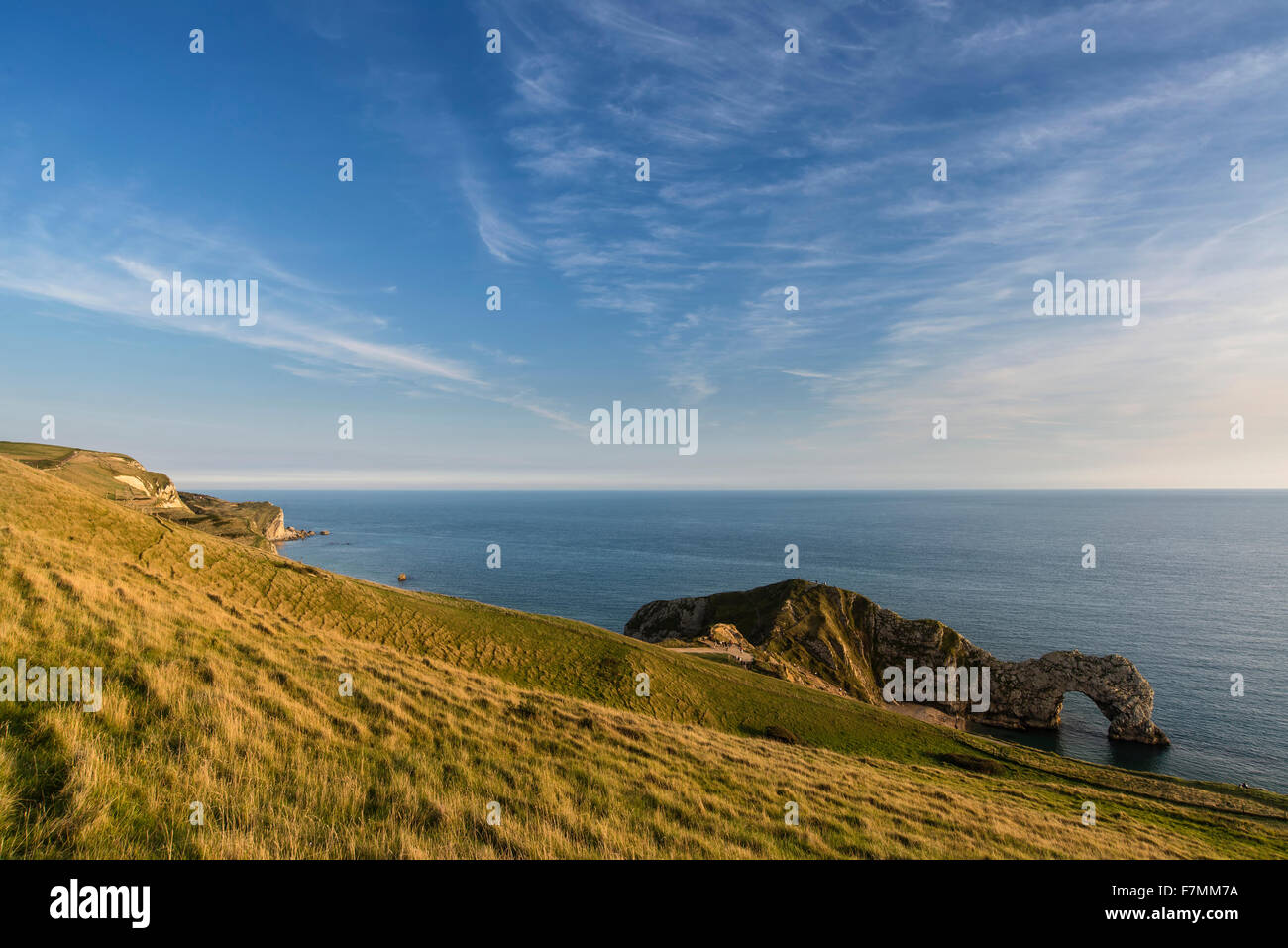 Stunning natural cove coastal landscape at sunset with beautiful sky ...