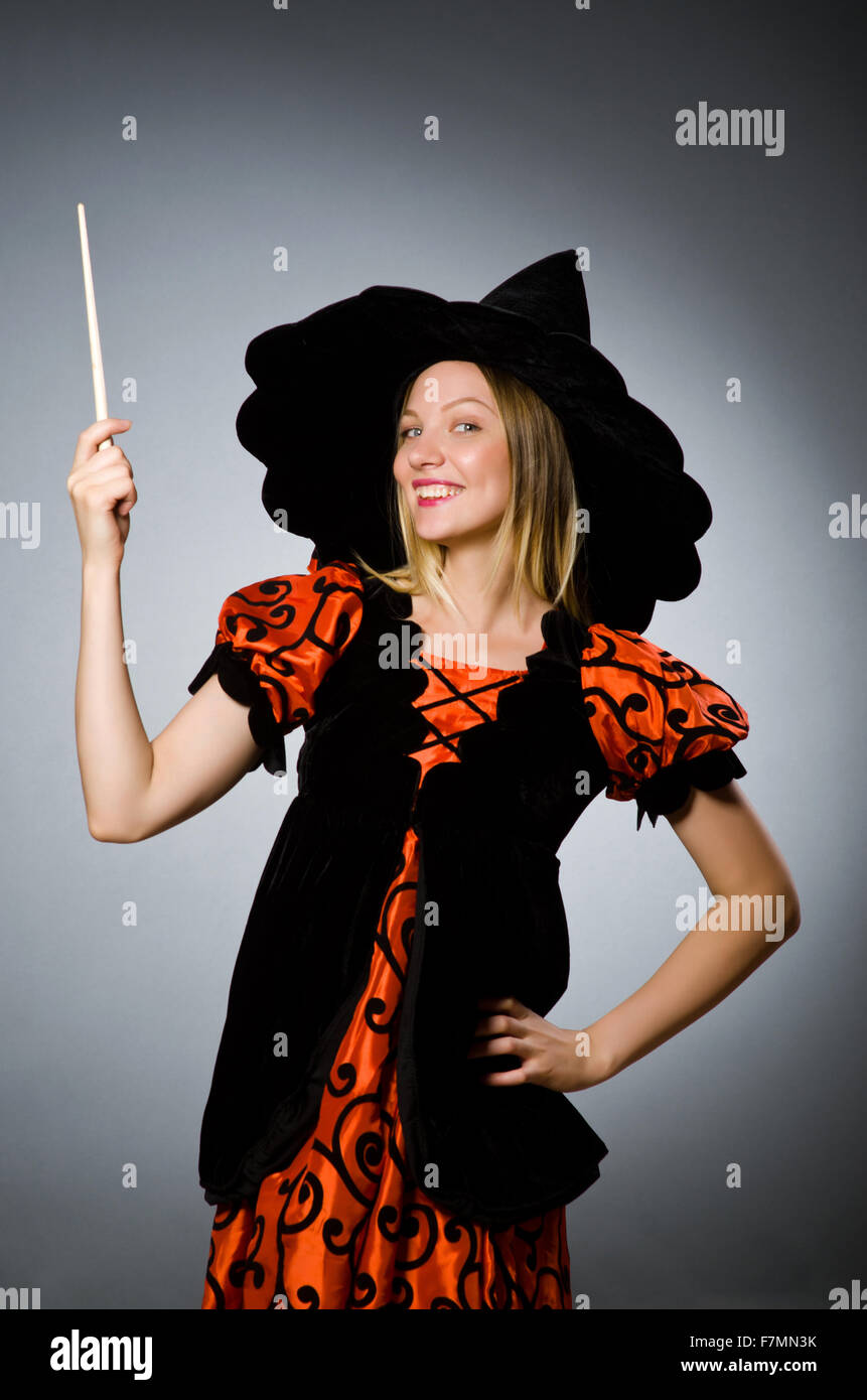 Witch doing her dirty tricks Stock Photo - Alamy