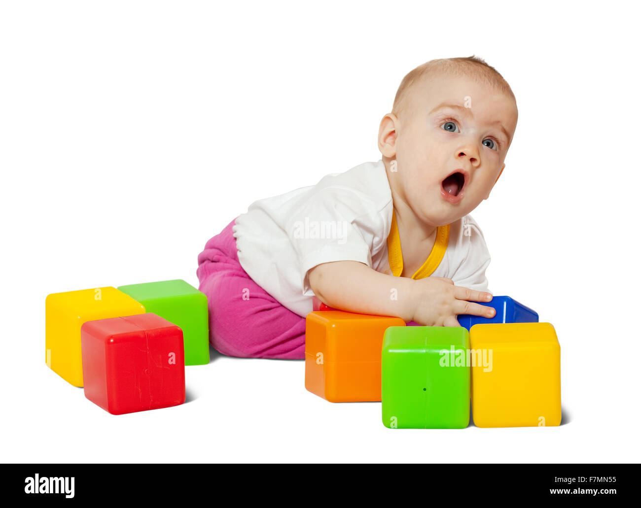 Boy girl game blocks Cut Out Stock Images & Pictures - Alamy