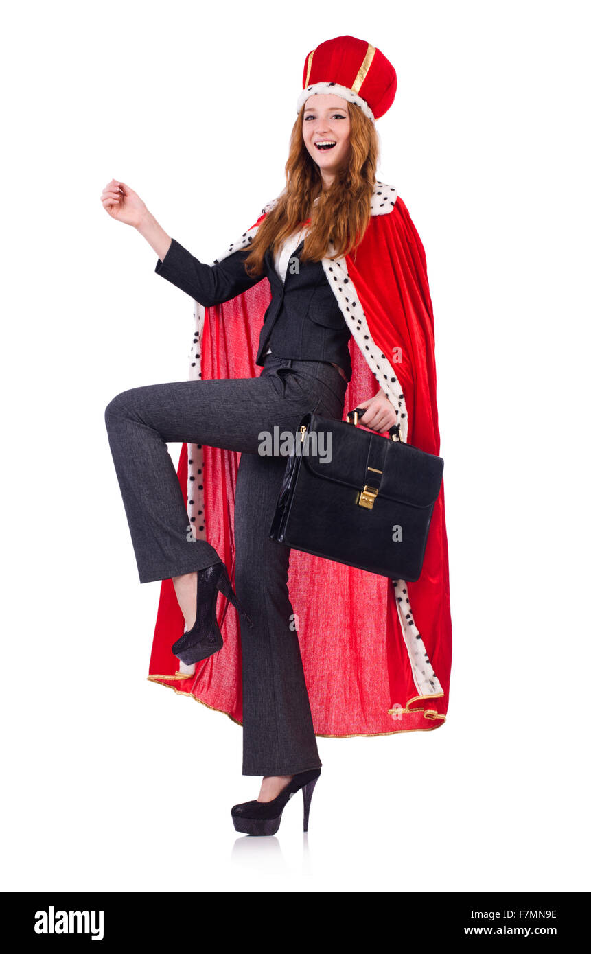 Posing as queen crown Cut Out Stock Images & Pictures - Alamy