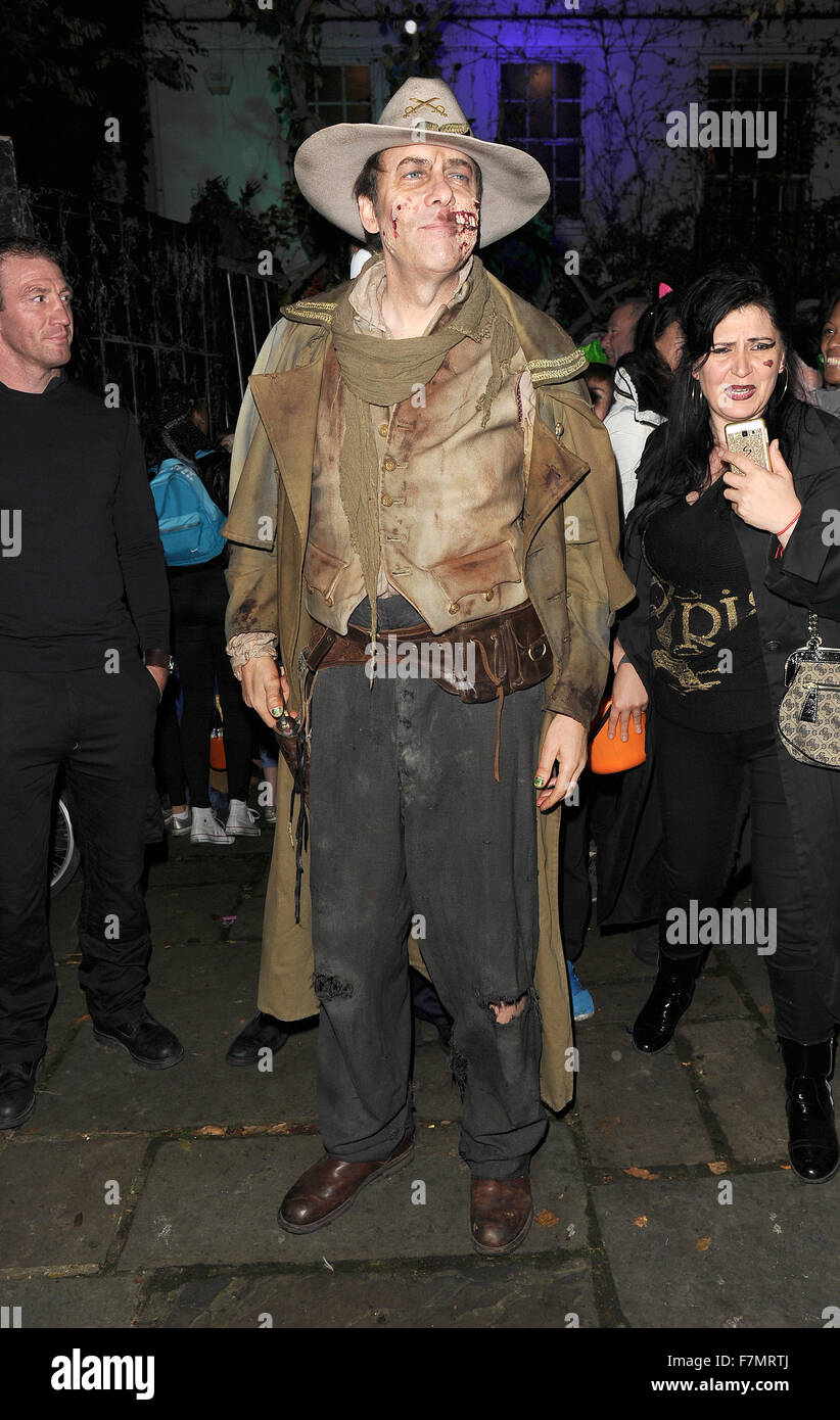 Celebrities attend the annual Jonathan Ross Halloween Party, held at ...