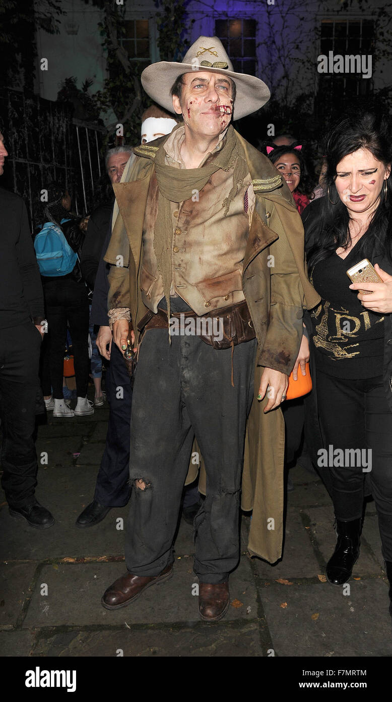 Celebrities attend the annual Jonathan Ross Halloween Party, held at ...