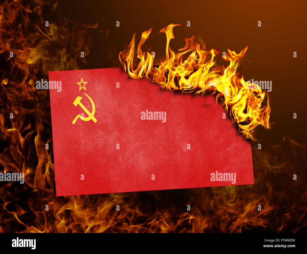 Soviet union flag dark hi-res stock photography and images - Alamy