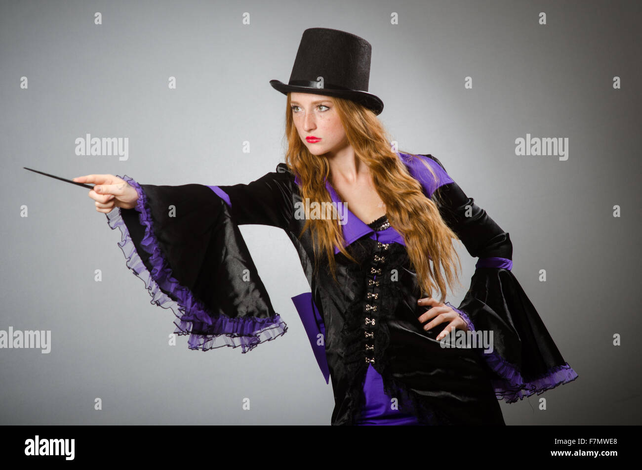 Witch doing her dirty tricks Stock Photo - Alamy