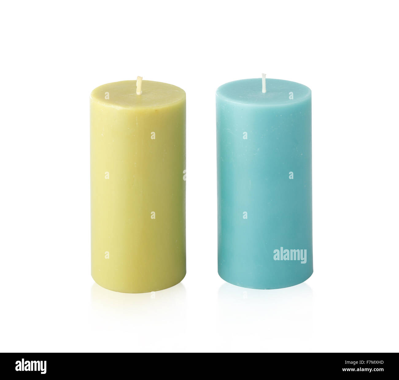 Candles isolated on white background Stock Photo - Alamy