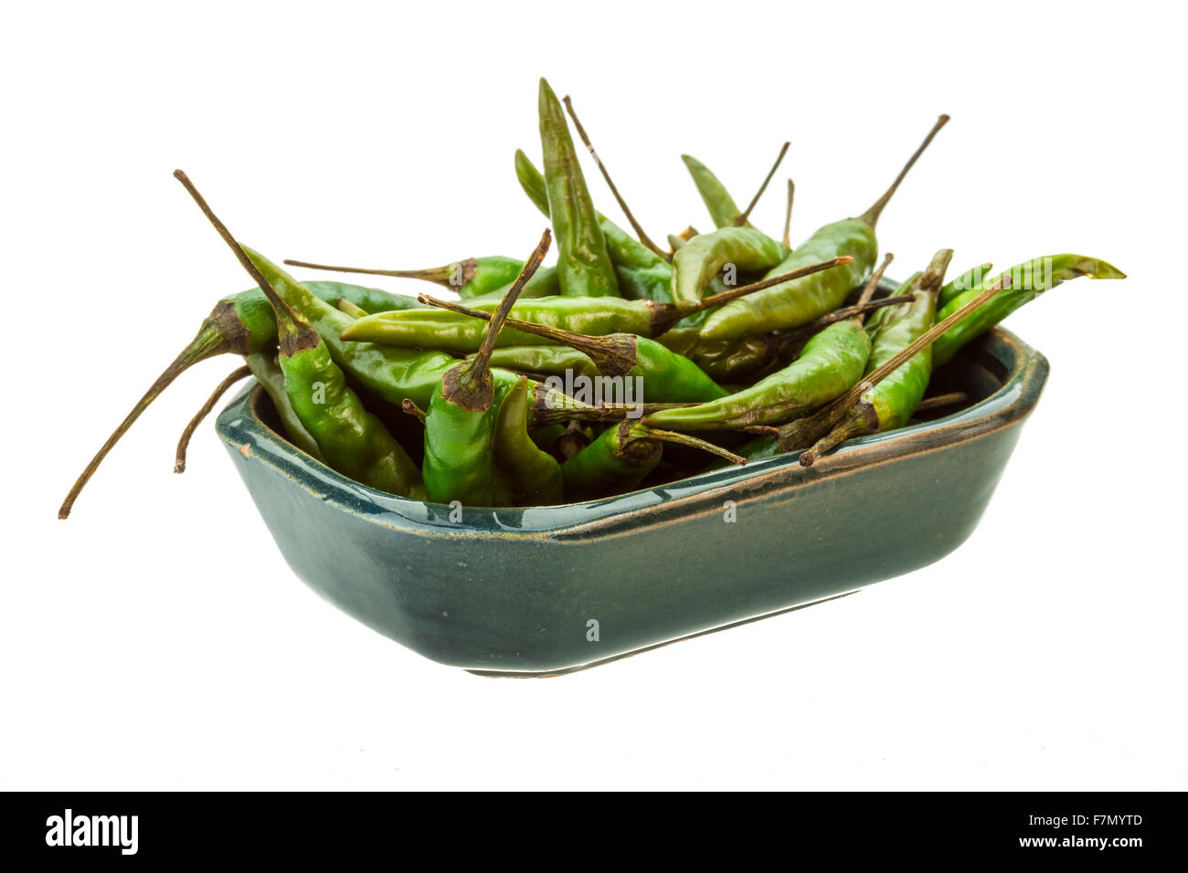 Green chilli pepper isolated Stock Photo - Alamy