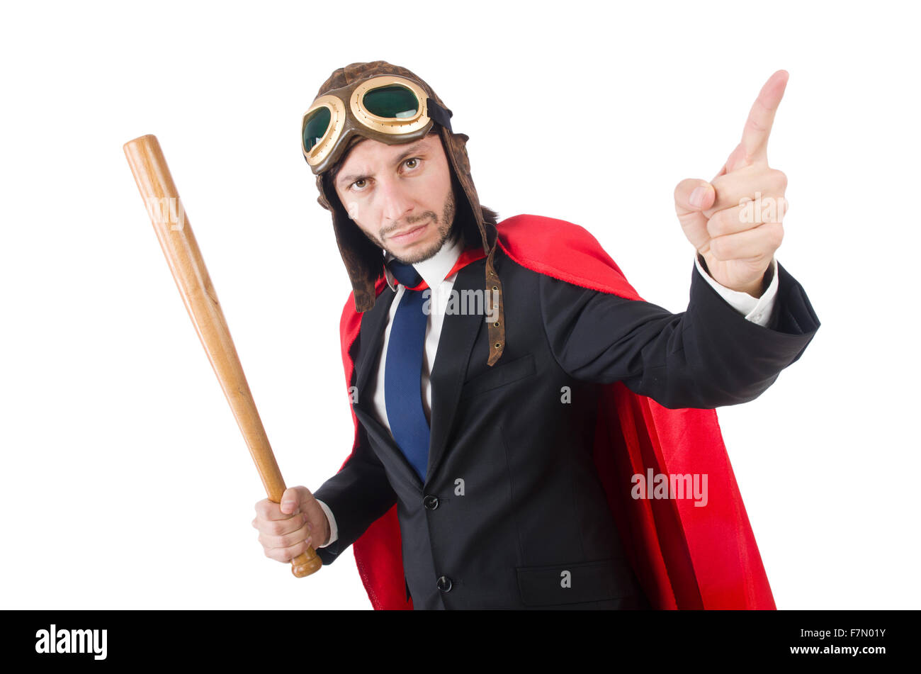 Man wearing red clothing in funny concept Stock Photo - Alamy