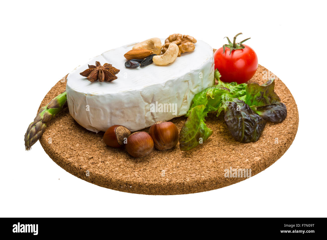 Fresh soft brie cheese Stock Photo - Alamy