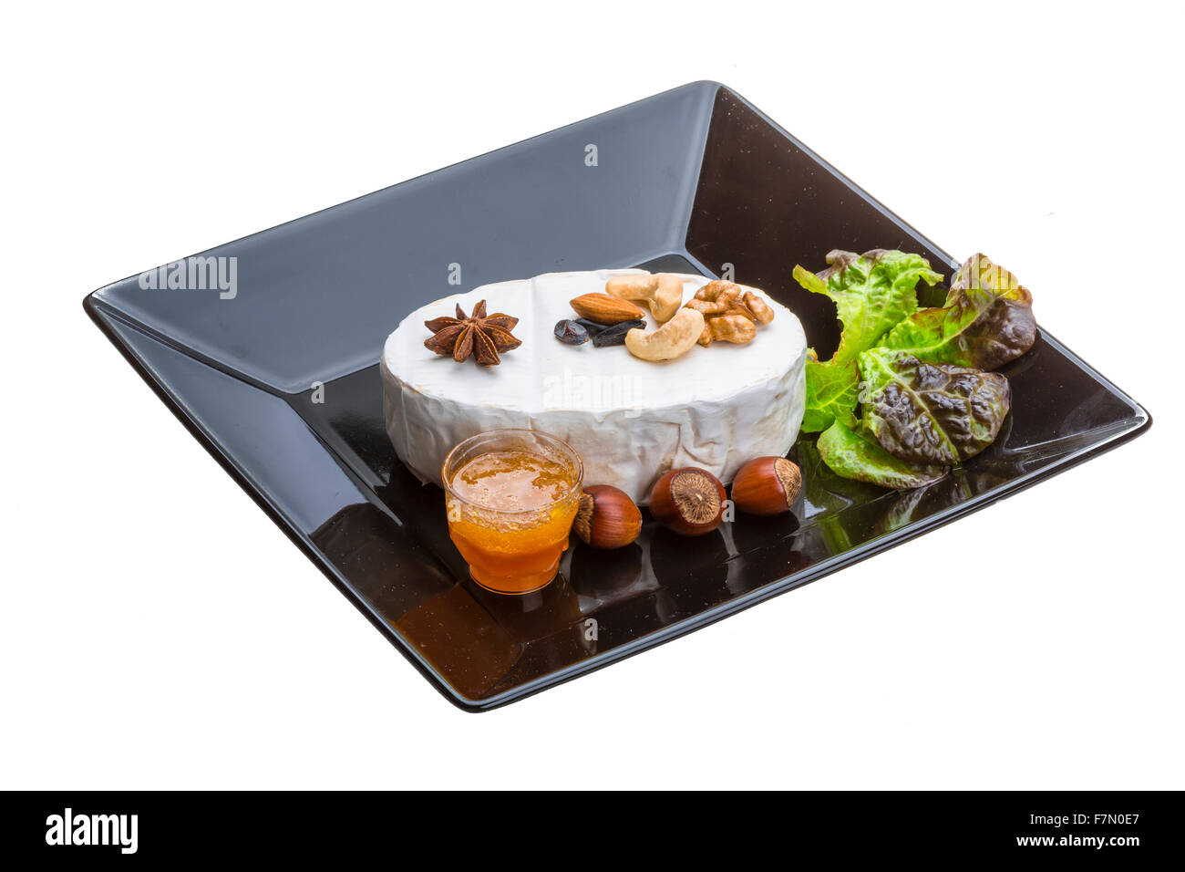 Fresh soft brie cheese Stock Photo - Alamy