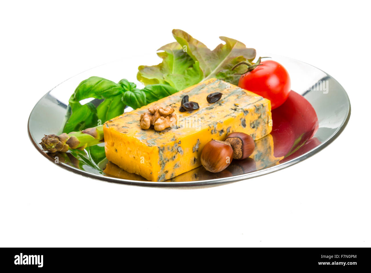 Gold cheese with mould Stock Photo - Alamy