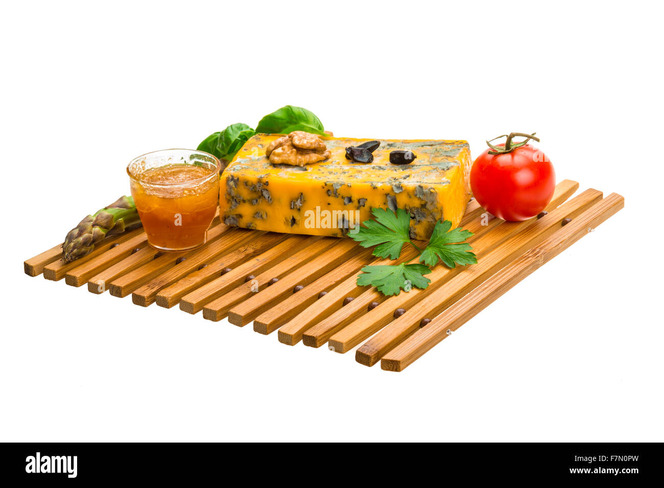 Gold cheese with mould Stock Photo - Alamy