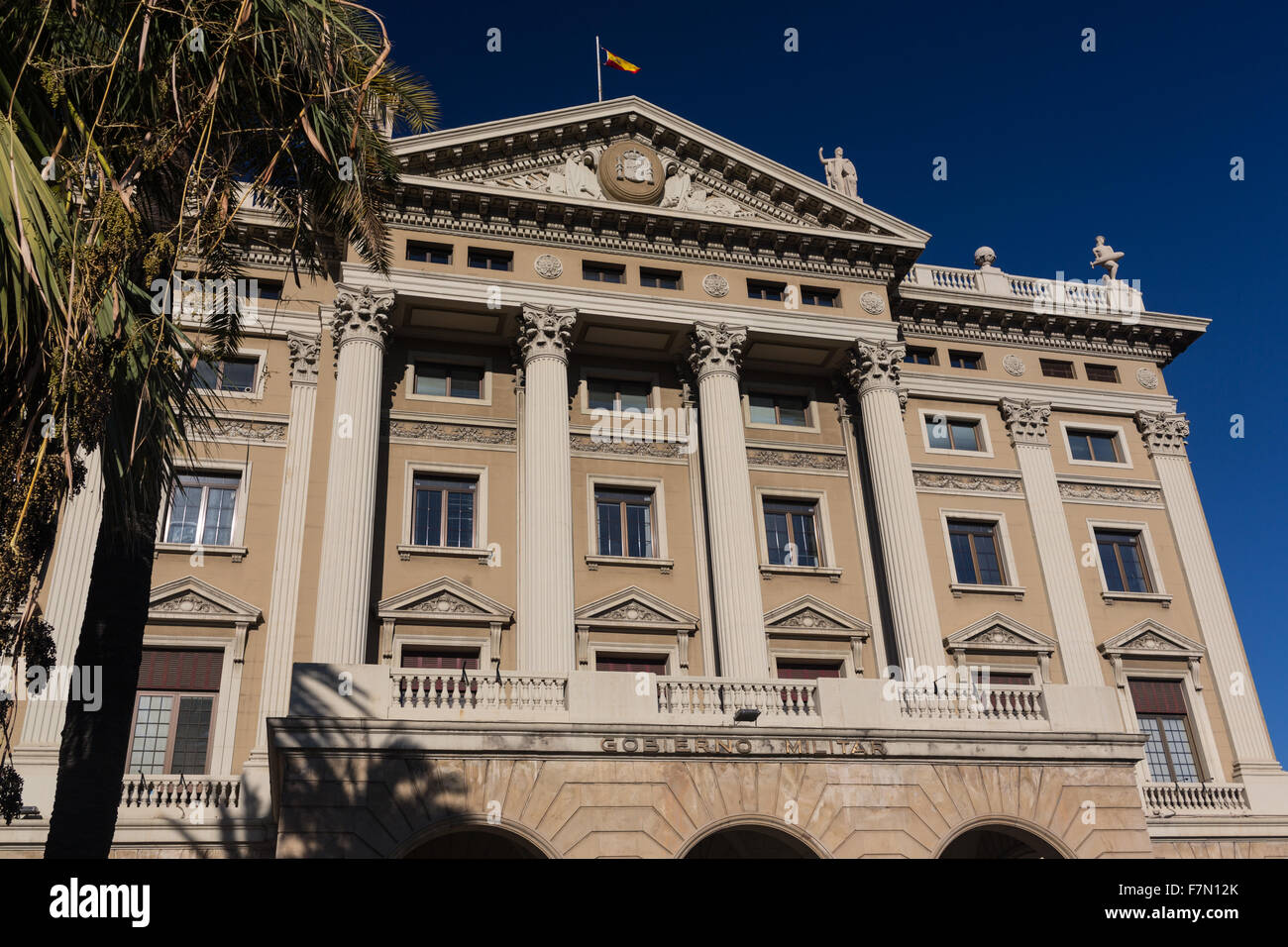 The building of the military government. Barcelona, Catalonia, Spain ...