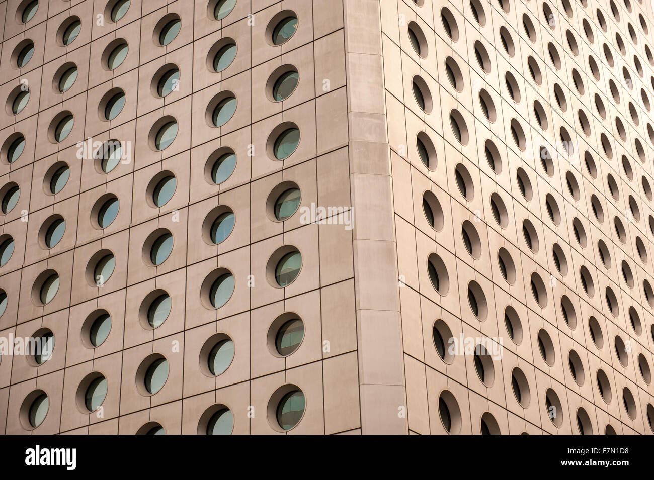 Round windows on a large building Stock Photo - Alamy