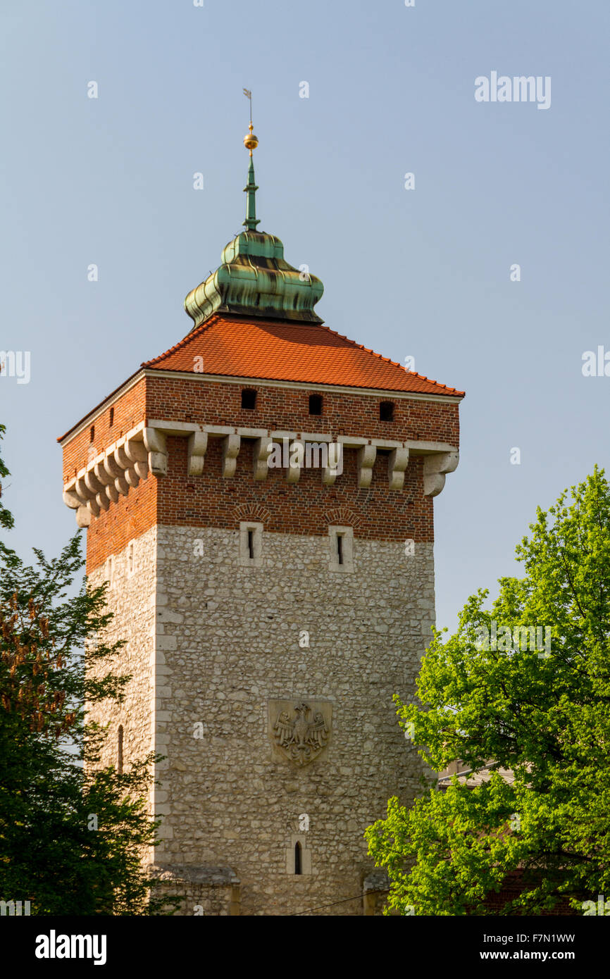 Florianska gate in Krakow Stock Photo - Alamy