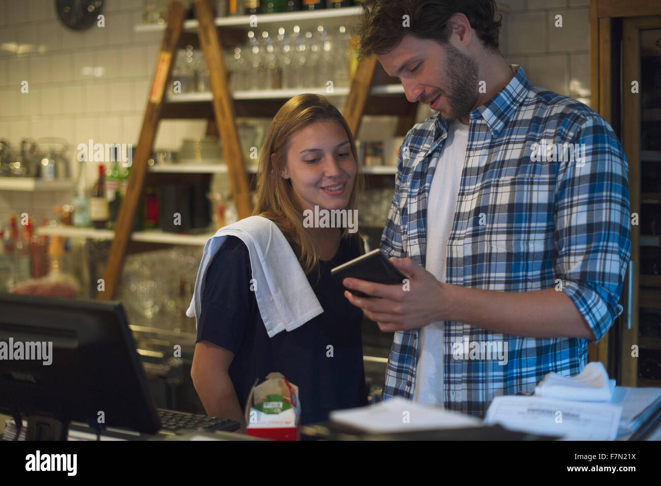 Employer employee hi-res stock photography and images - Alamy