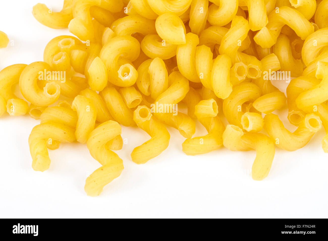 italian pasta (macaroni) isolated on white background Stock Photo - Alamy