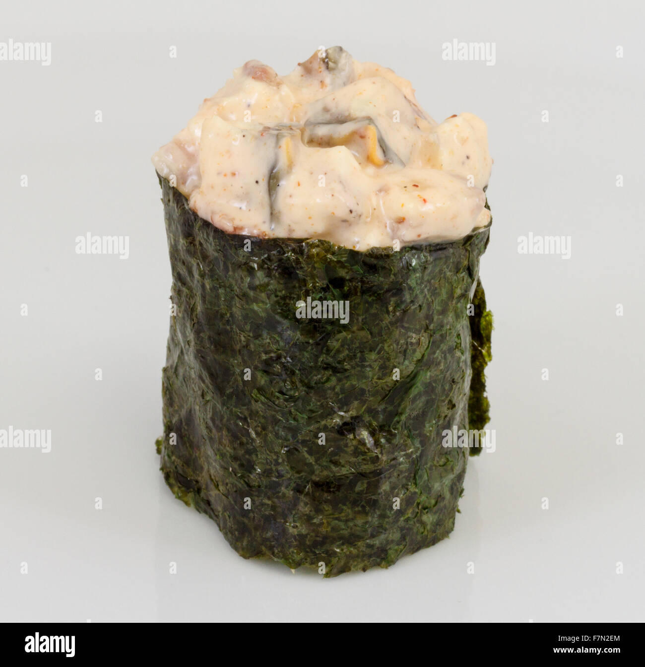 spice sushi unagi with sauced slices of smoked Eel isolated on white background Stock Photo - Alamy