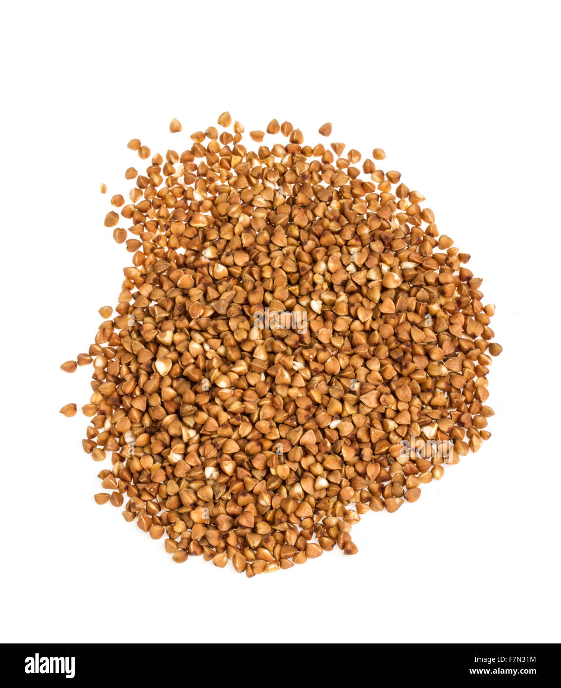 buckwheat on white background Stock Photo - Alamy