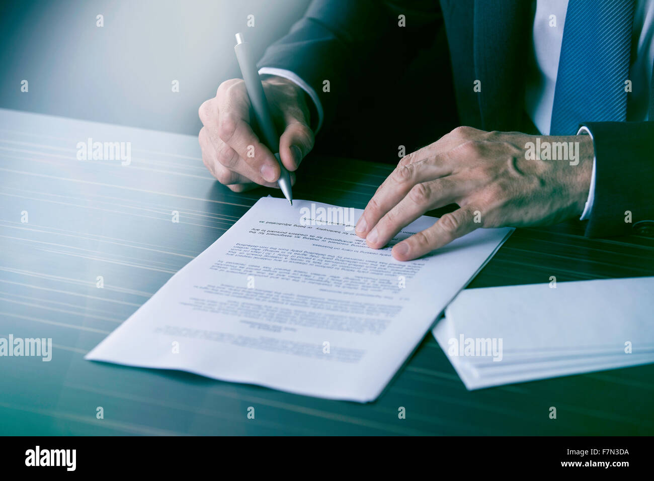 Signing letters hi-res stock photography and images - Alamy