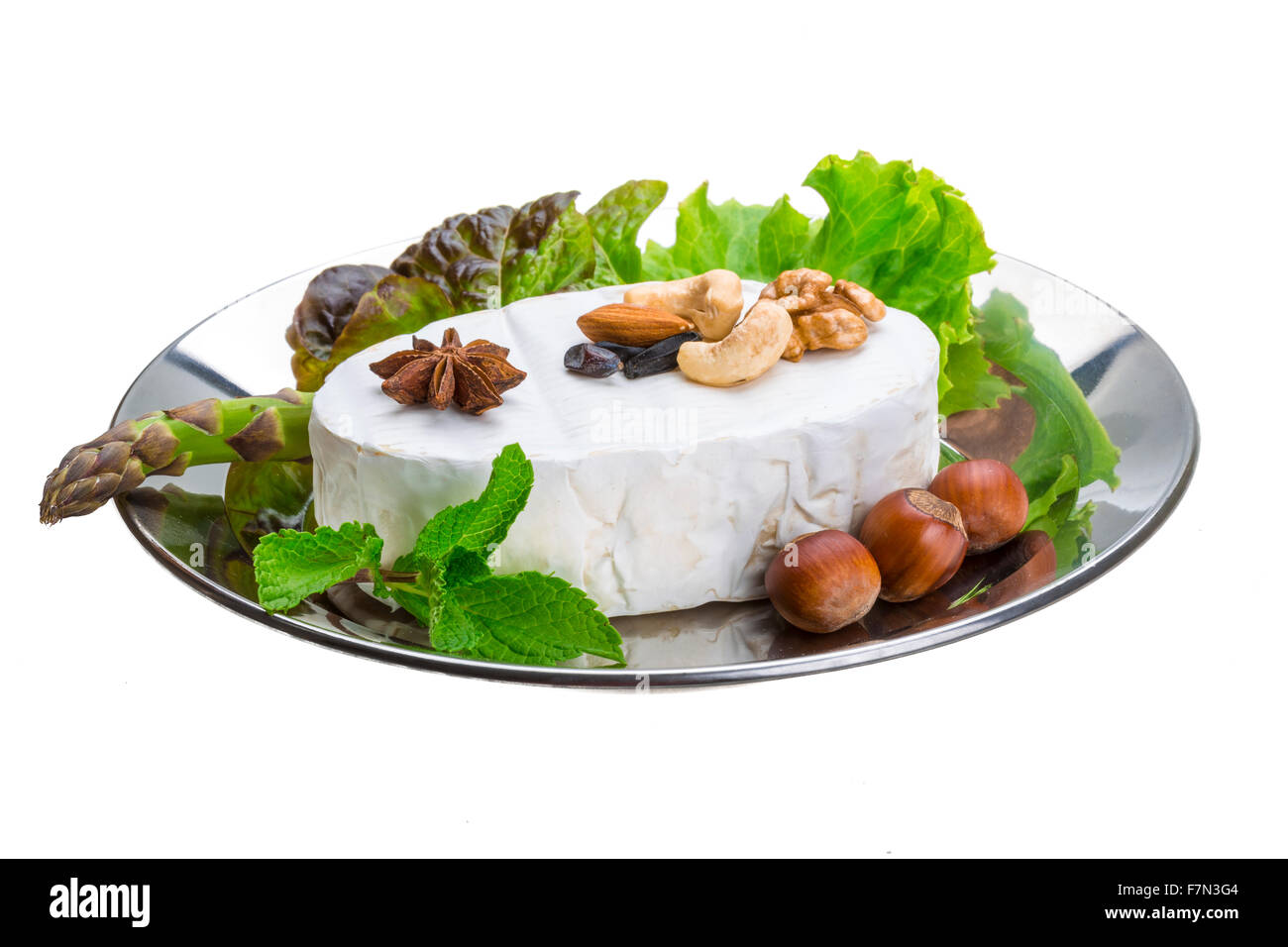 Fresh soft brie cheese Stock Photo - Alamy