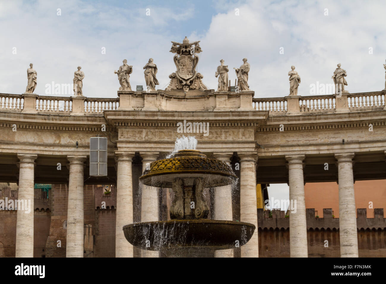Buildings in Vatican, the Holy See within Rome, Italy. Part of Saint ...