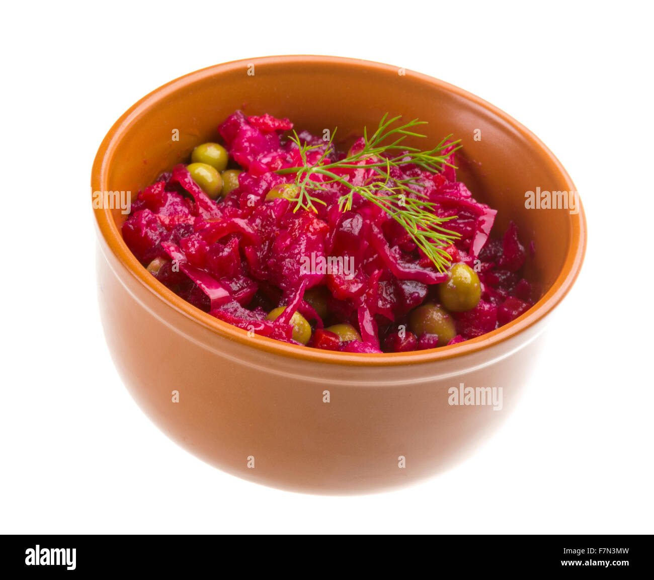 Vinaigrette Russian beetroot salad Stock Photo - Alamy