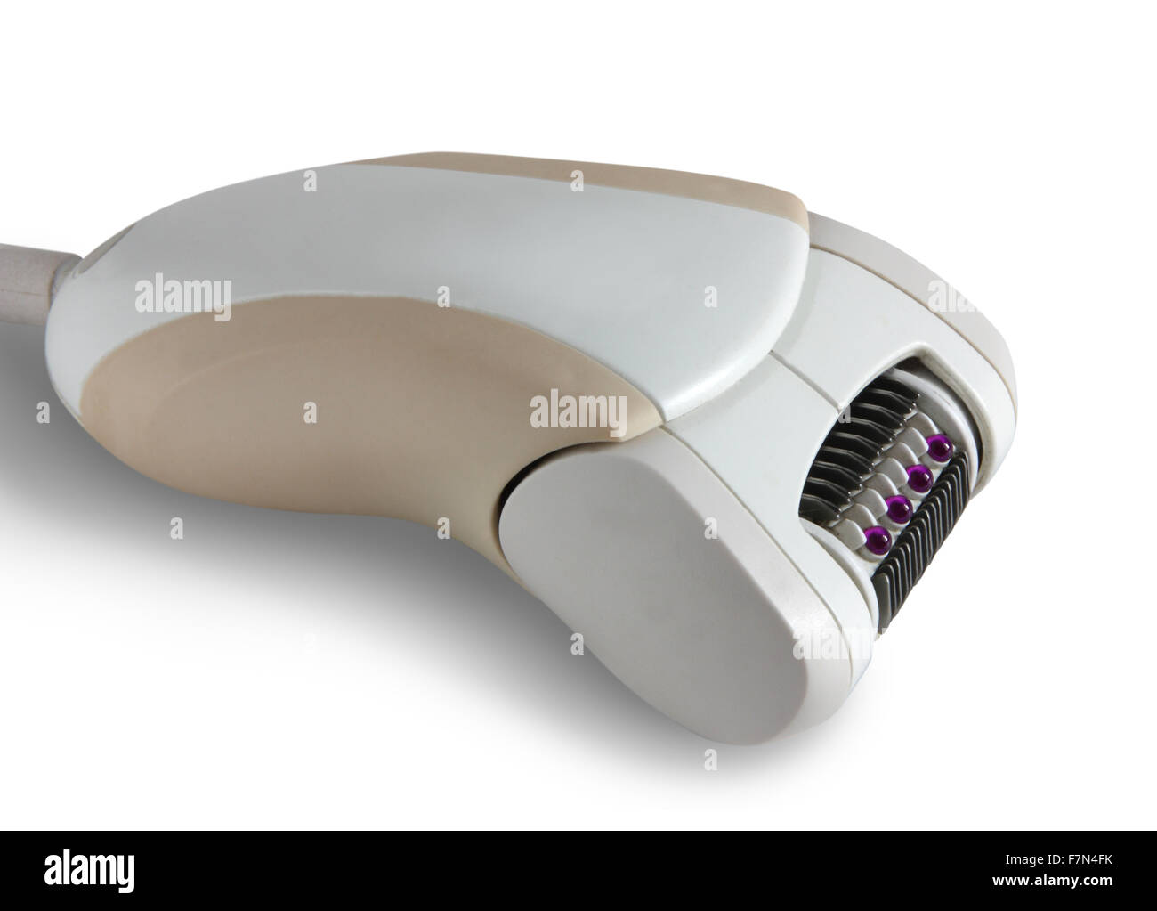 Electric epilator isolated on over white background Stock Photo - Alamy