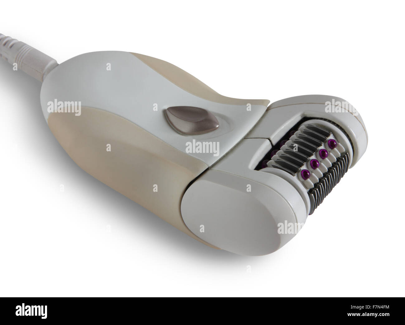 Electric epilator isolated on white with clipping path Stock Photo - Alamy