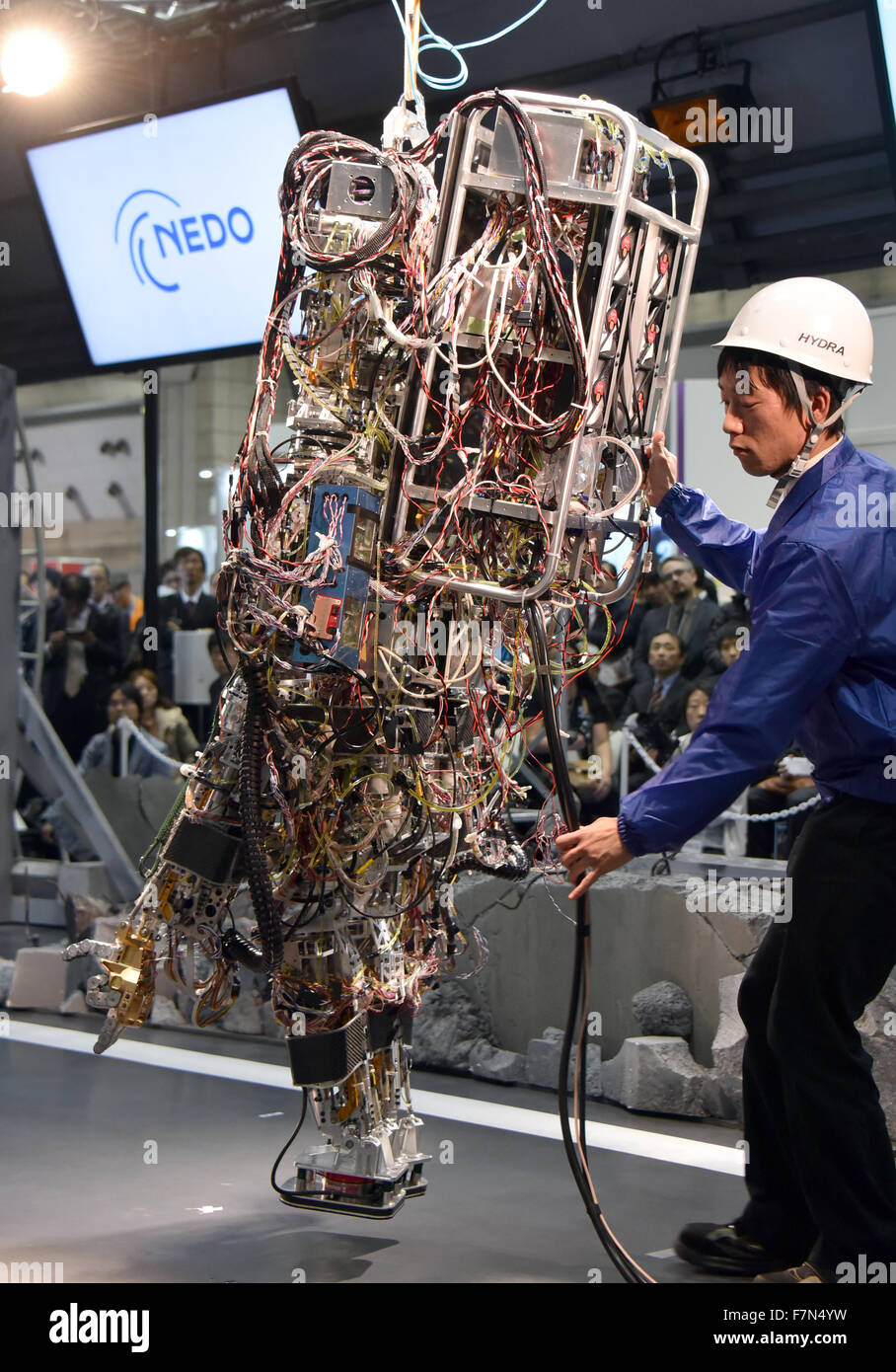 Tokyo, Japan. 2nd Dec, 2015. A humanoid robot jointly developed by four ...