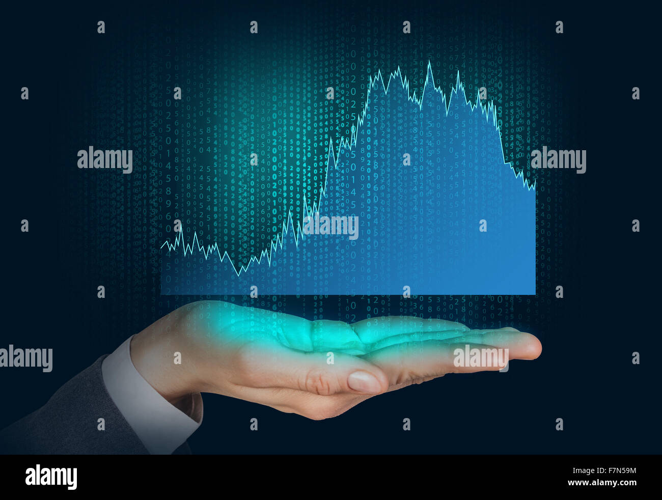 Digital Abstract background. Graph Stock Photo - Alamy