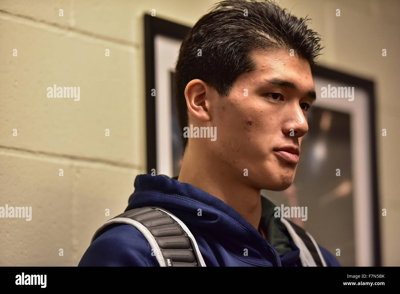 Brooklyn, New York City, USA. 28th Nov, 2015. Yuta Watanabe (George ...