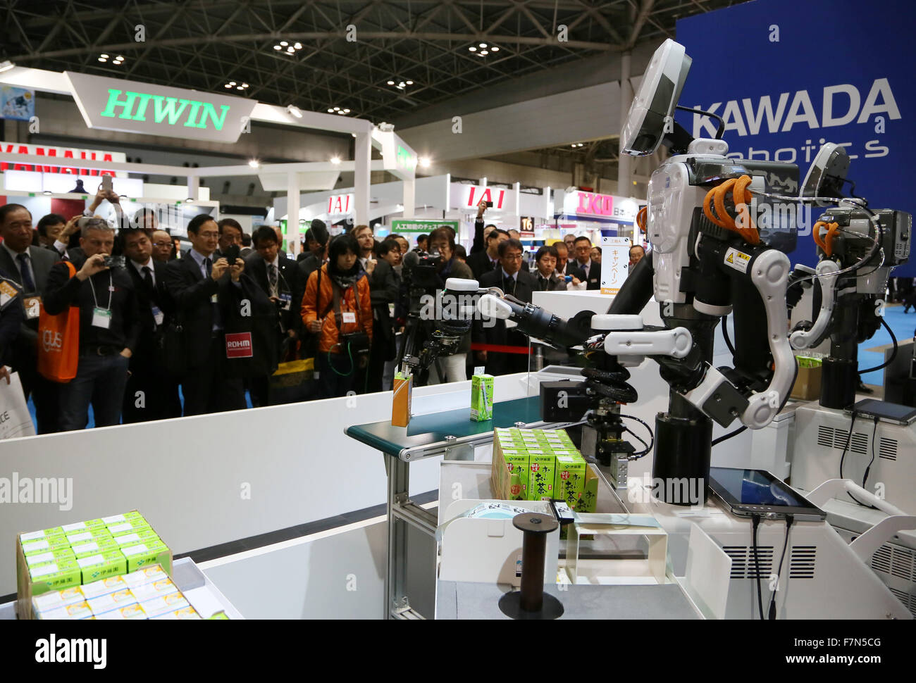Tokyo, Japan. 2nd Dec, 2015. Nextage, a next-generation humanoid robot ...