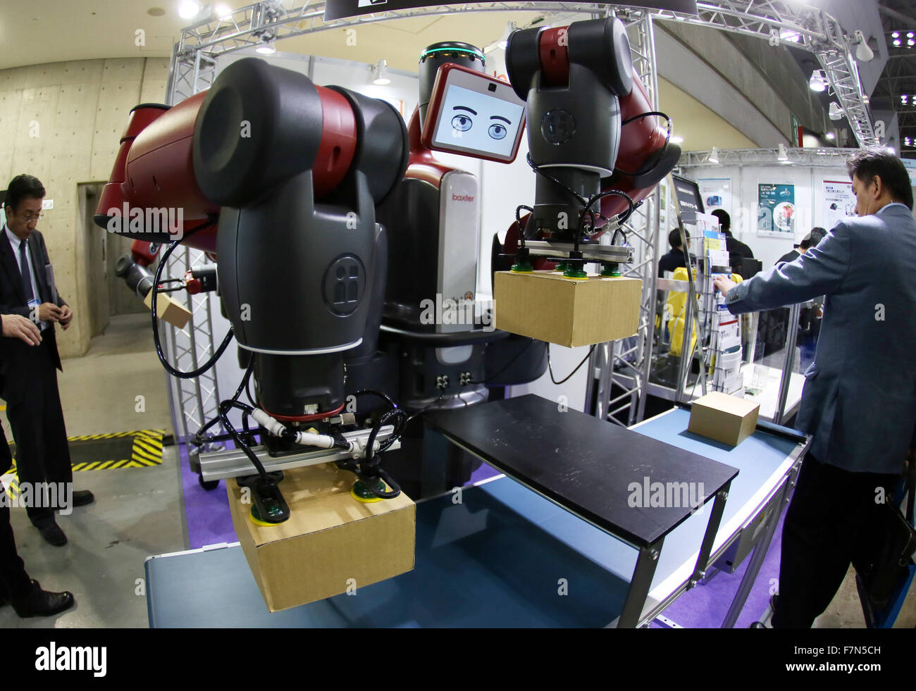 Tokyo, Japan. 2nd Dec, 2015. Research robot Baxter is demonstrated at ...