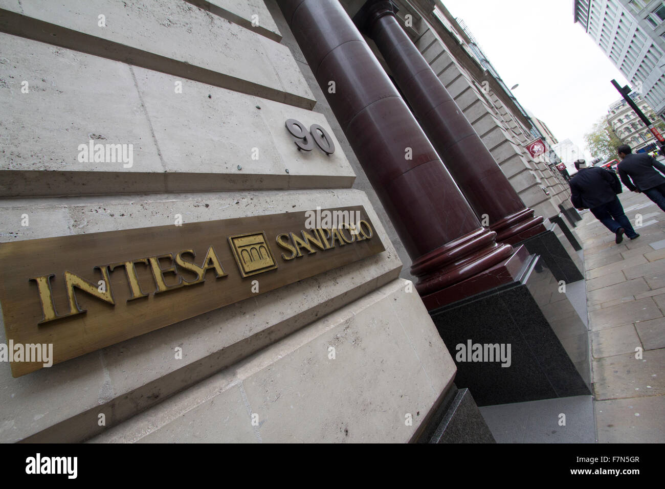 Intesa SanPaolo Bank London branch Stock Photo - Alamy