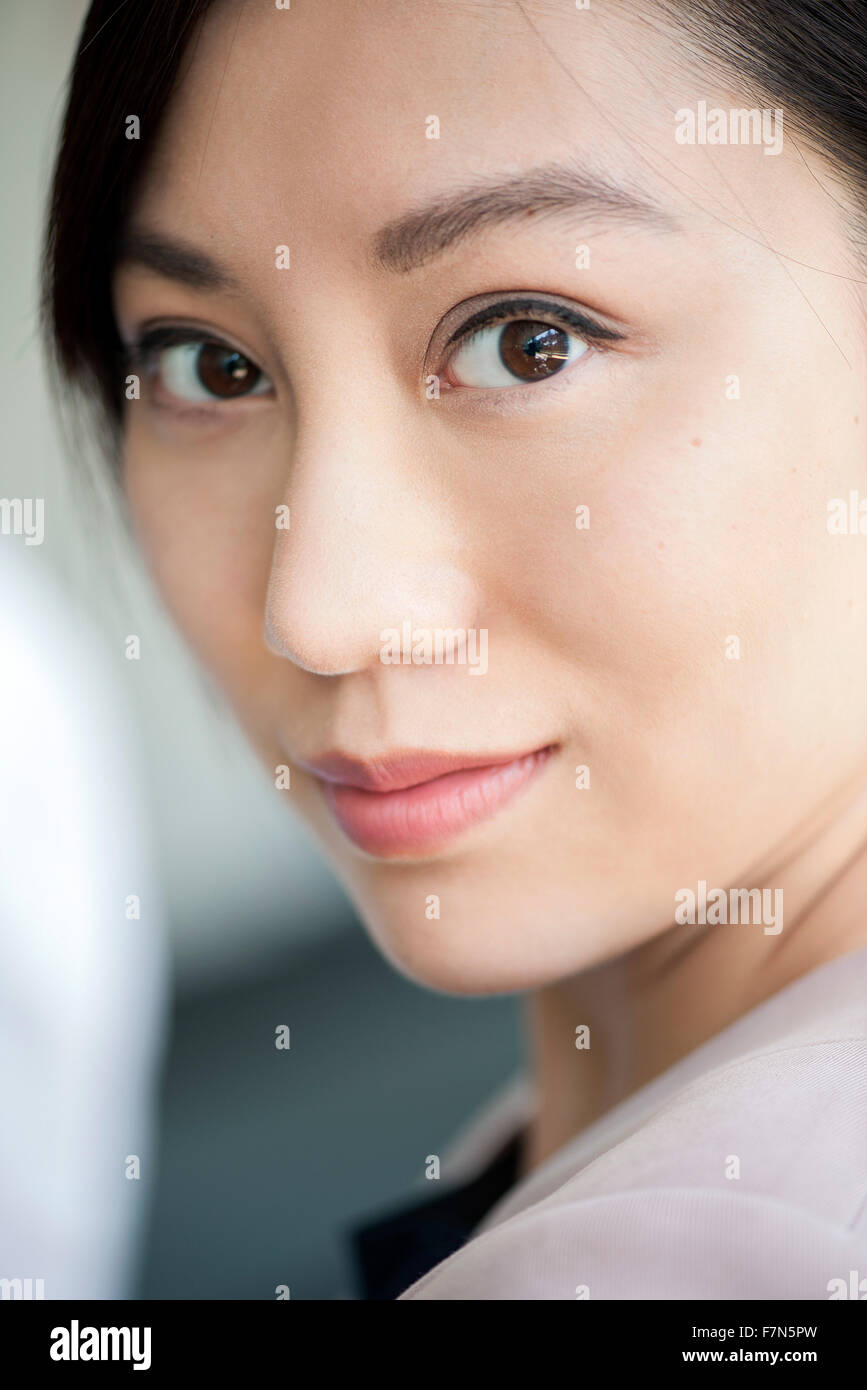 One woman positive optimist hi-res stock photography and images - Alamy