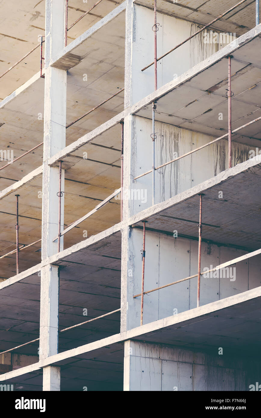 Construction industry site abstract geometric background, concrete ...