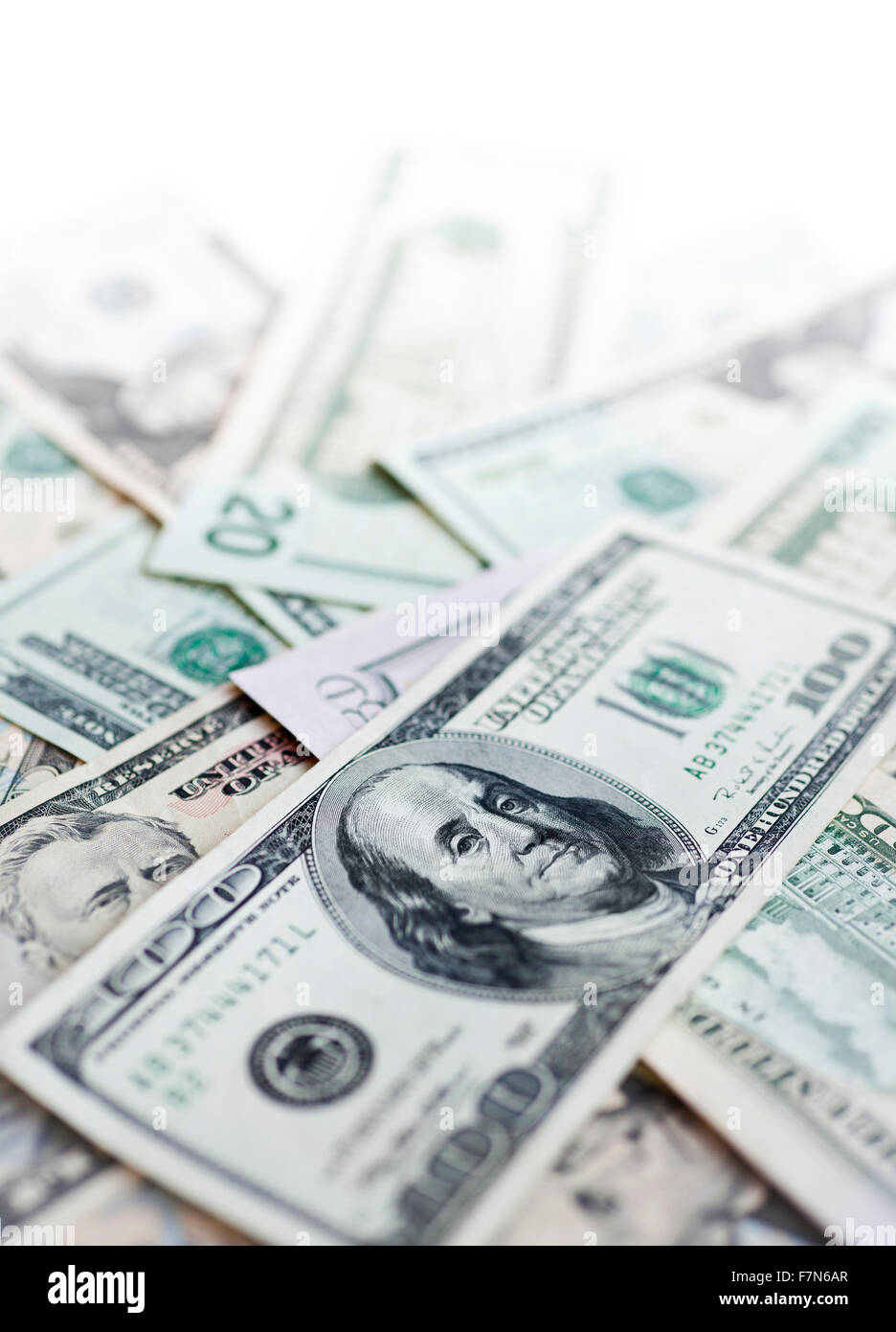 US currency. American greenback dollar notes Stock Photo - Alamy