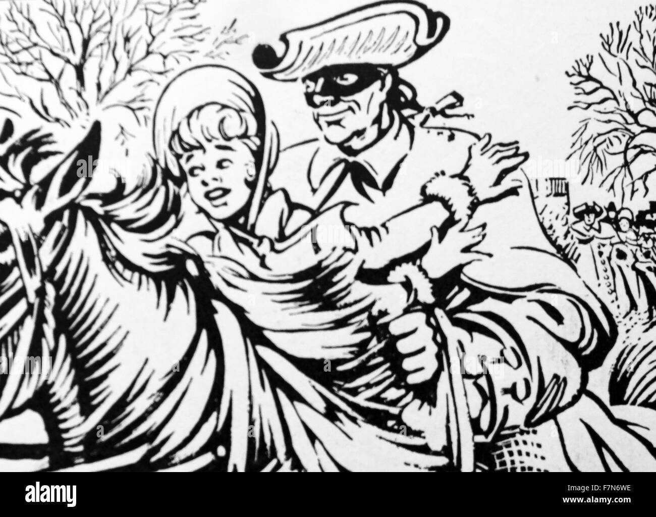 18th century highwayman and victim history historical archive archival ...