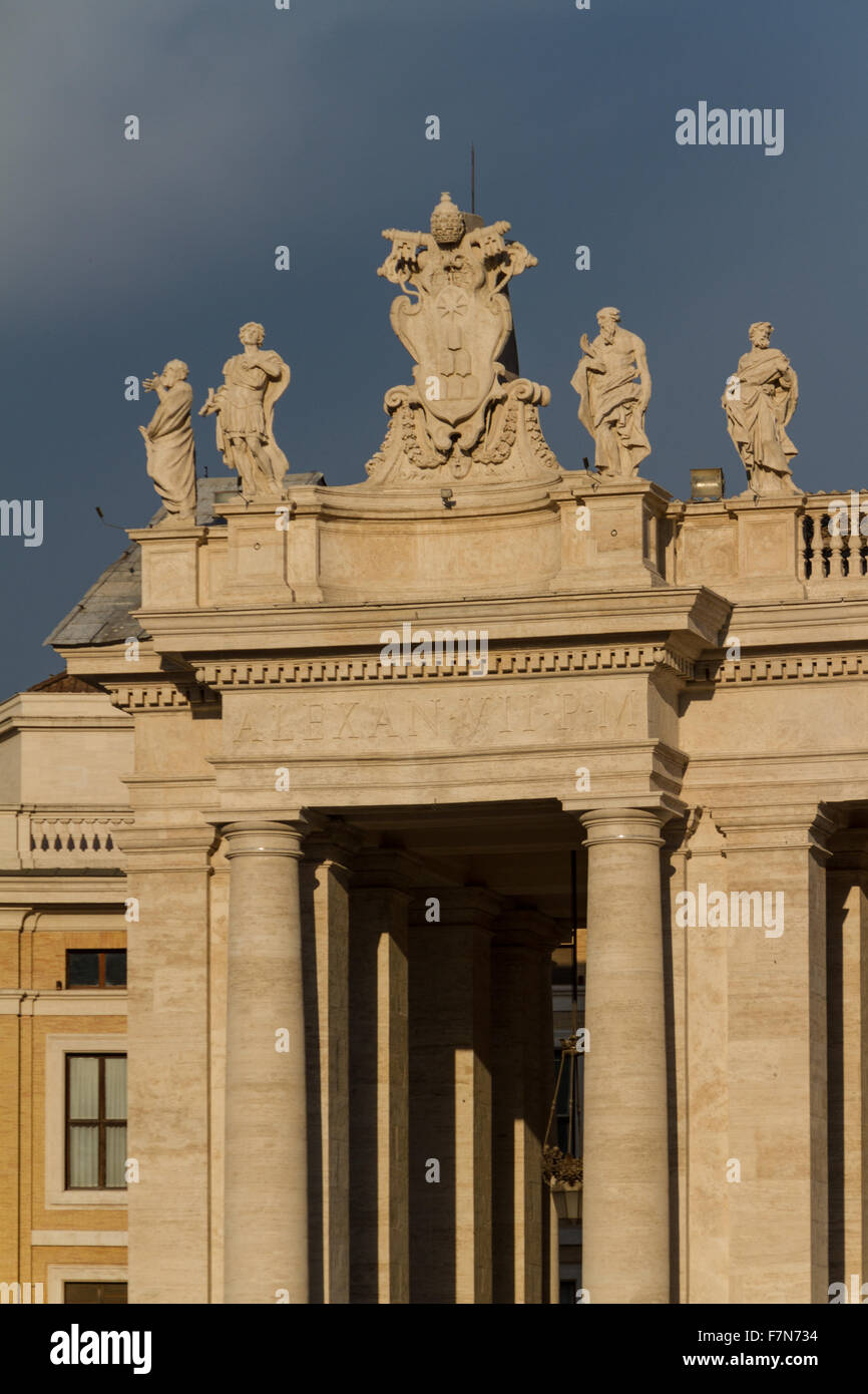 Buildings in Vatican, the Holy See within Rome, Italy. Part of Saint ...