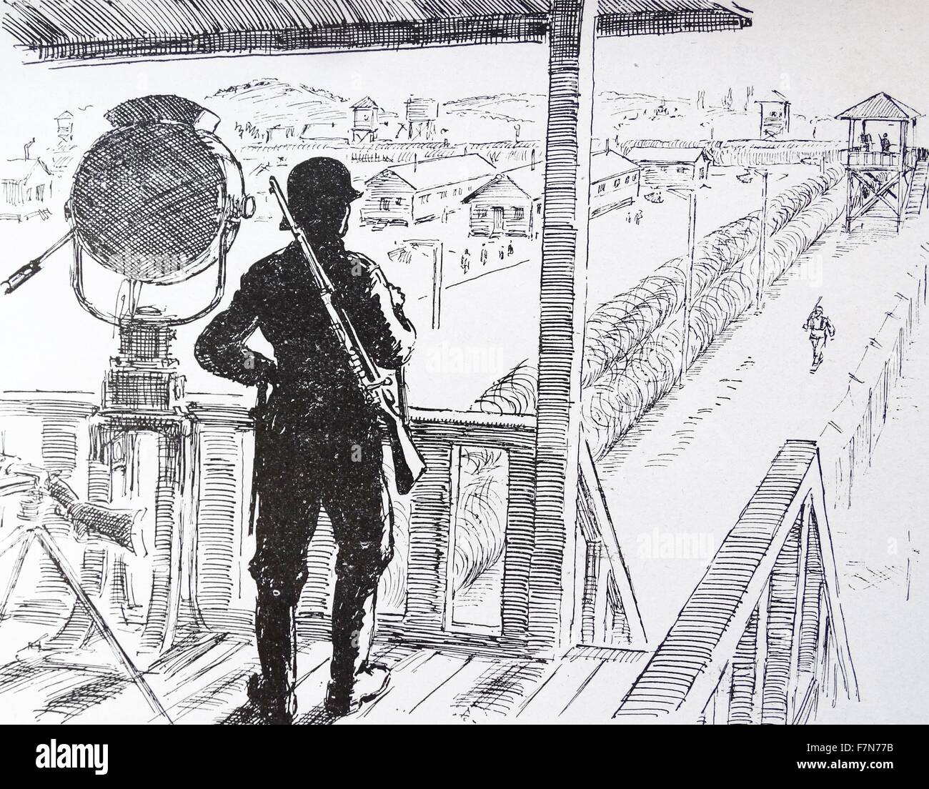 A german Prison camp for Prisoners of war 1943 Stock Photo - Alamy