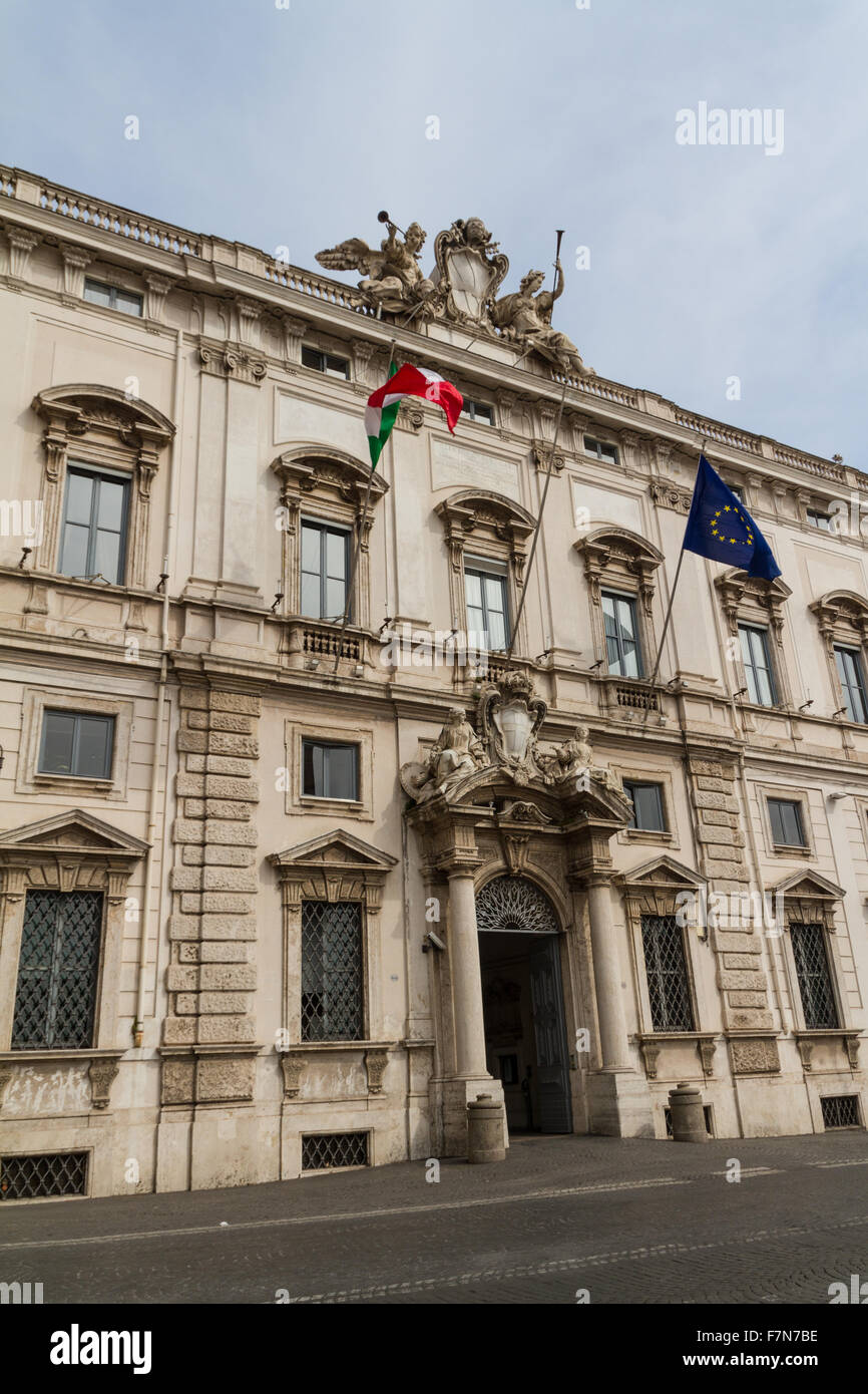 Rome, the Consulta building in Quirinale square Stock Photo - Alamy