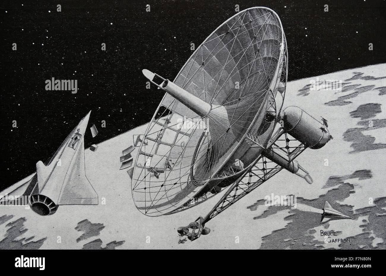 Space station designed by members of the british interplanetary society ...