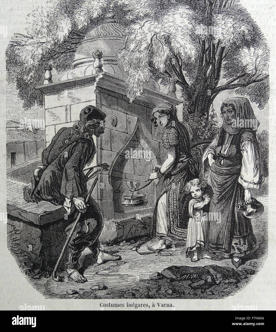 Bulgarians in traditional clothes at Varna , the largest city and ...
