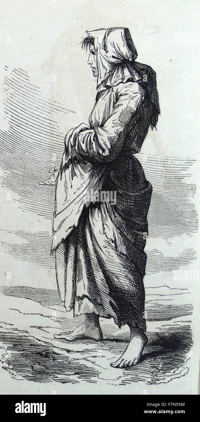 Female Beggar Drawing