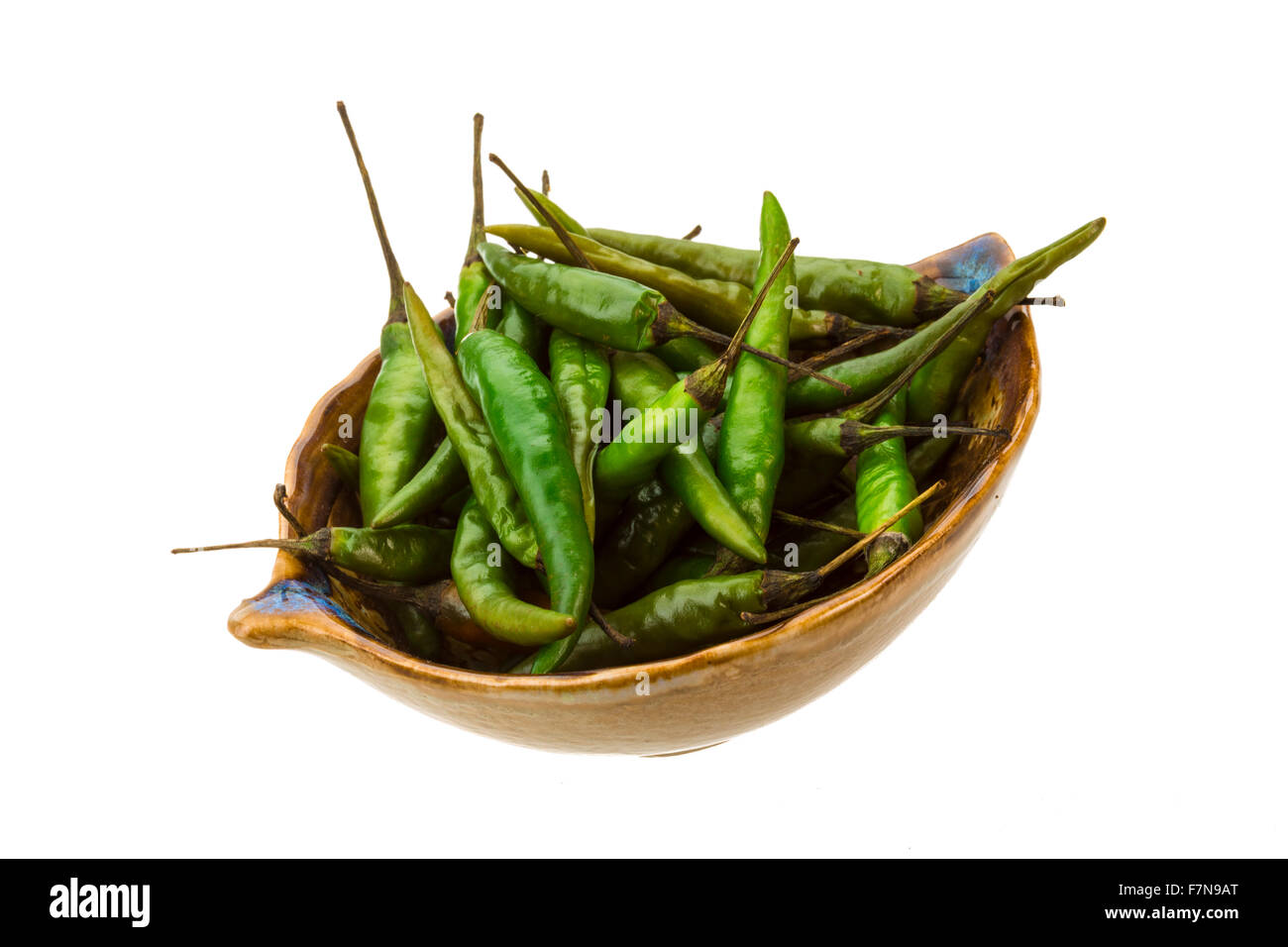 Green chilli pepper isolated Stock Photo - Alamy